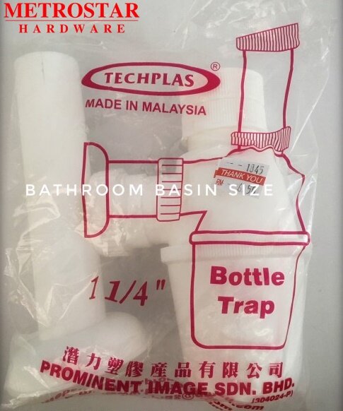 Upvc/Pvc Plastic Bottle Trap 1-1/4~1-1/2 For Sink/Basin Sinki Dapur ...