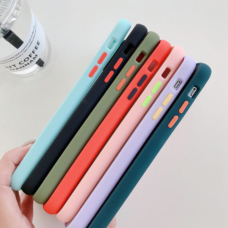 QAWSEDR เคสสำหรับหัวเหว่ย Y7A กล้องเต็มรูปแบบครอบคลุมซิลิโคนผิวแมตต์ ...