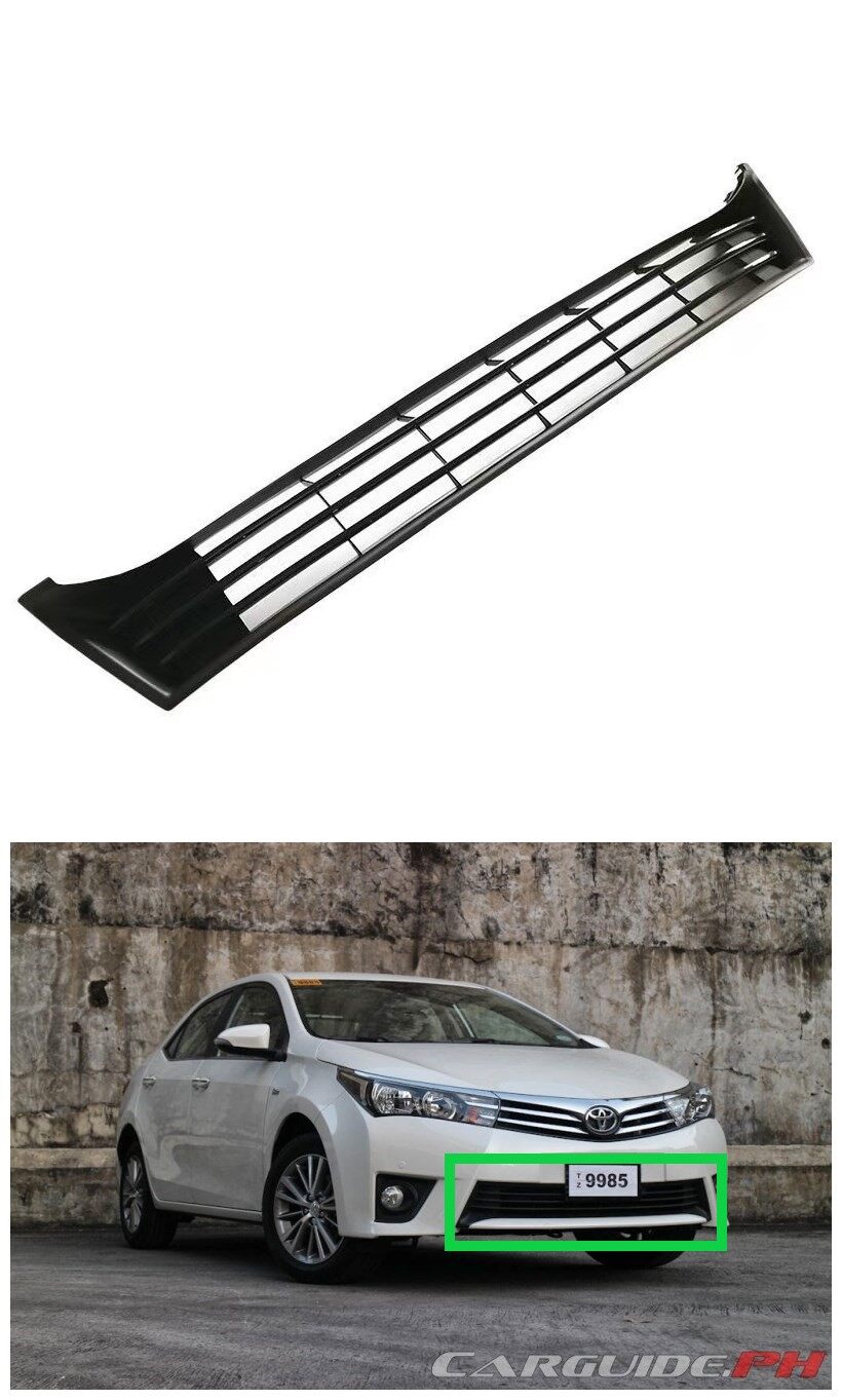 front lower grill cover for toyota corolla altis 2014 2015 2016 | Lazada