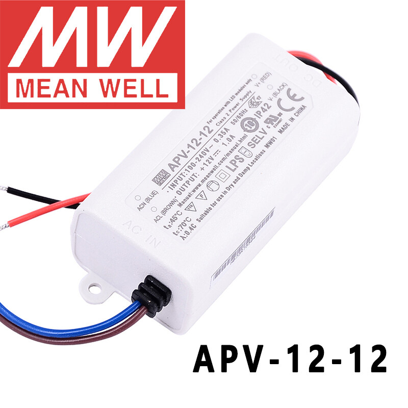 Original Mean Well APV-12 Series Meanwell 5V12V15V24V แรงดันไฟฟ้าคงที่ ...