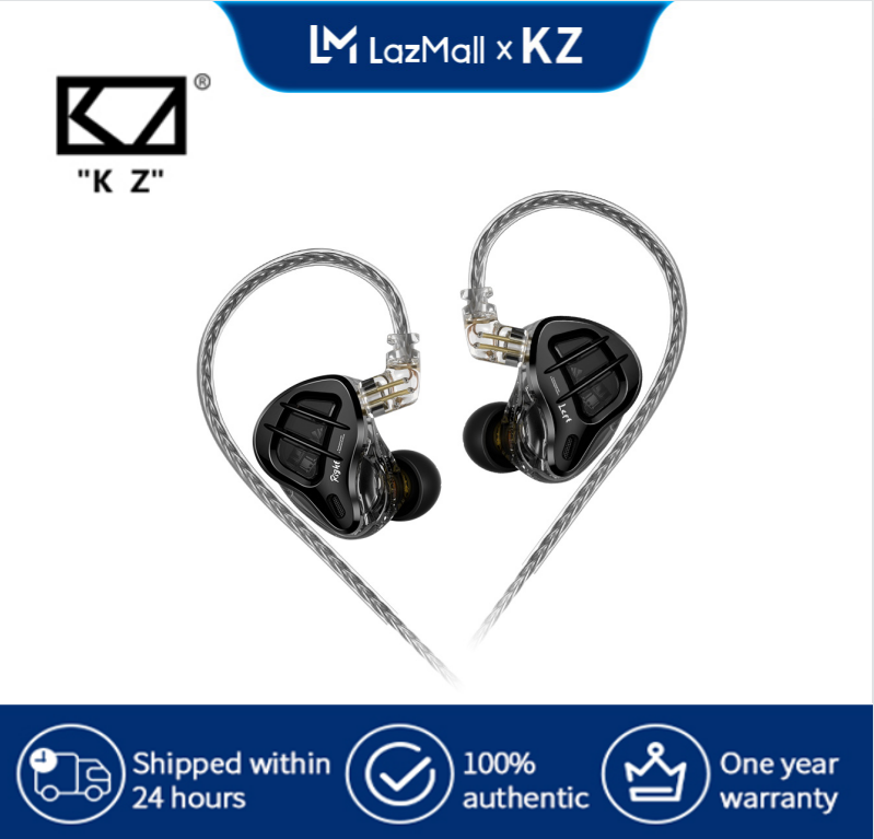 KZ ZAR เฮดโฟนแบบมีสาย1DD 7BA หูฟังแบบอินเอียร์การตรวจสอบชุดหูฟัง HIFI ...