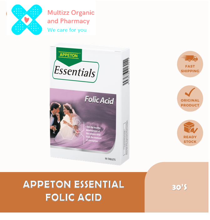 APPETON ESSENSTIAL FOLIC ACID TABLET 30'S | Lazada