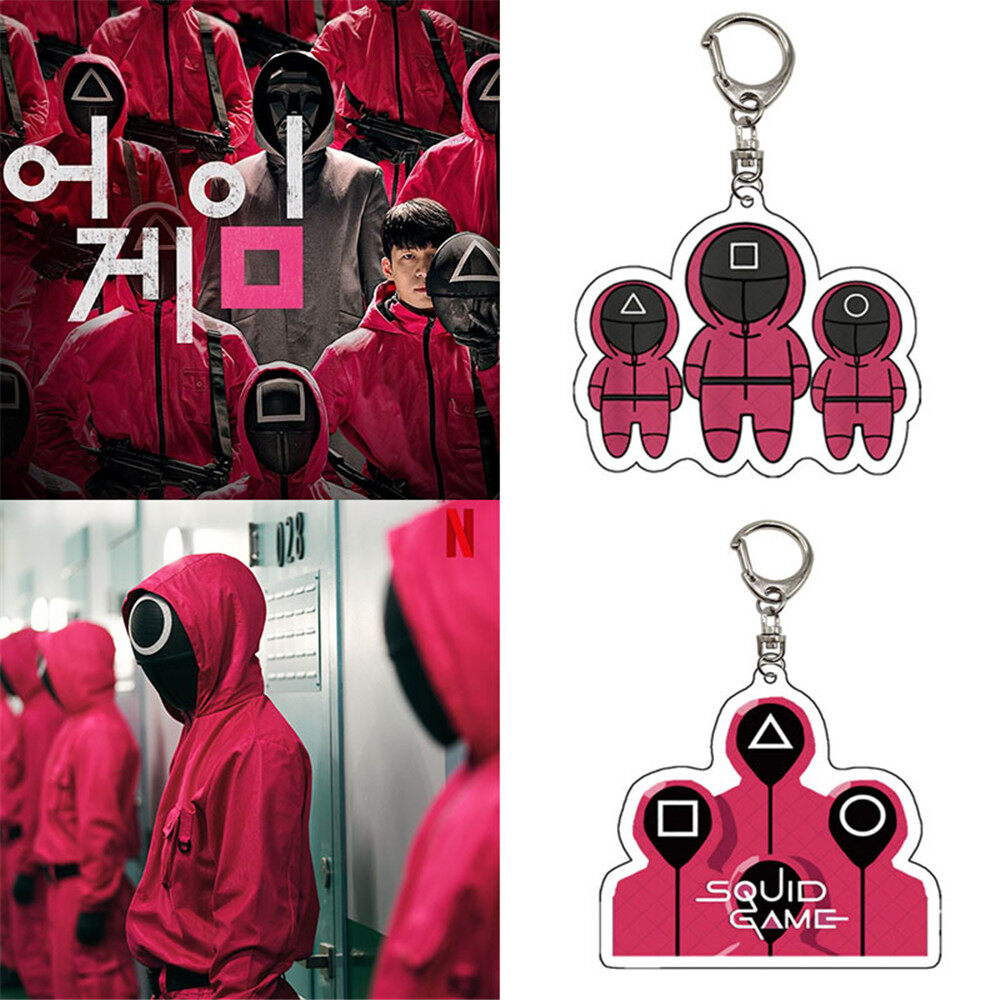 Sanhe Squid Game Actor Keychain Transparent Acrylic Pendant Cheng Qixun ...