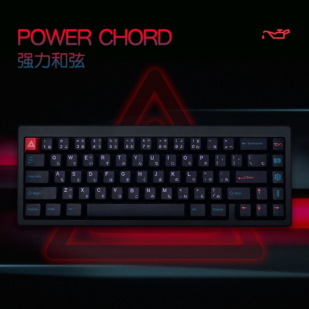 【Keycap Only】GMK Power Chord Keycap 129 Keys Cherry Profile PBT Five ...