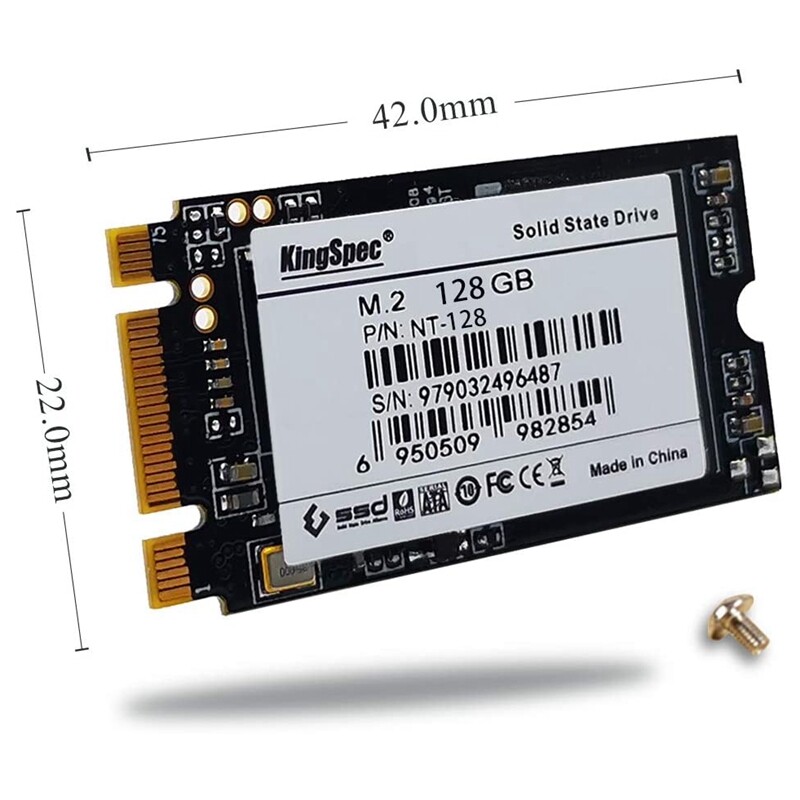 KingSpec M.2 SSD 2242 NGFF 128GB ภายในโซลิดสเตทไดรฟ์ SATA 6กิกะไบต์/วินาทีสำหรับ Ultrabook ...