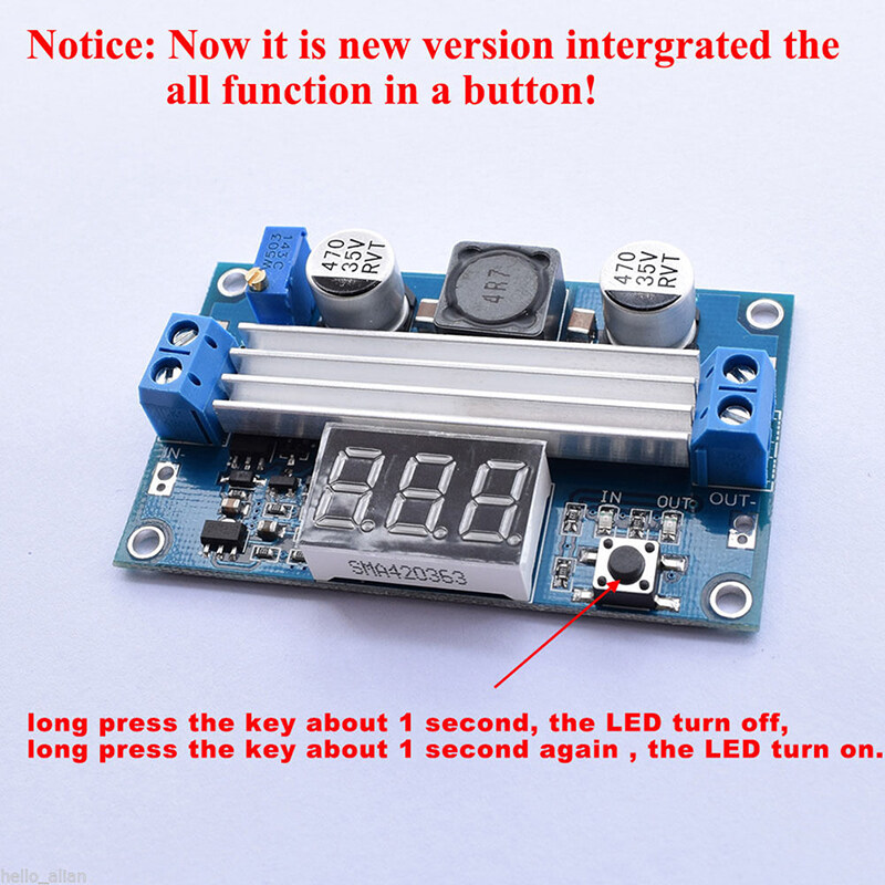 100W dc-dc ltc1871 digital boost step up adjustable converter 3-35v to ...