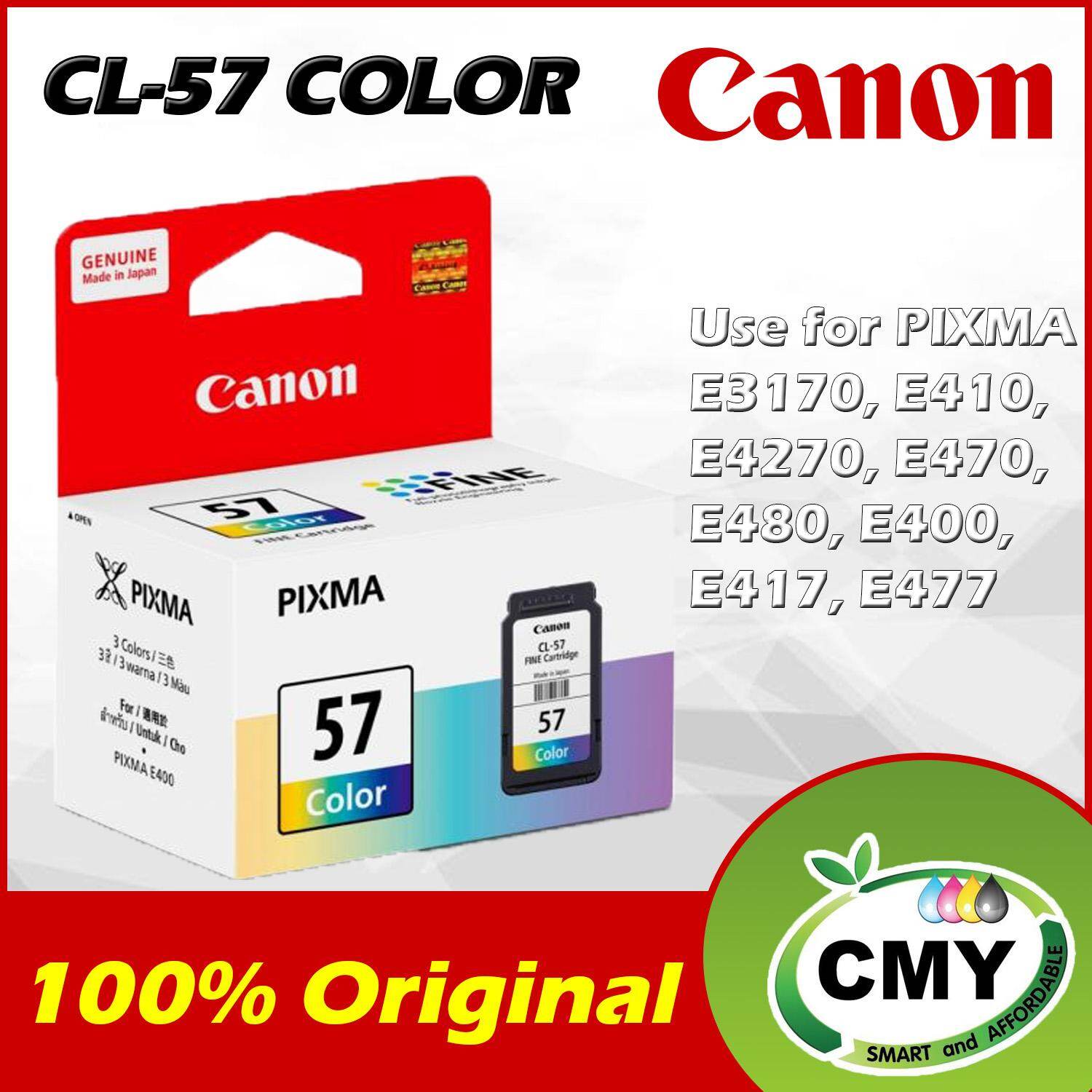 Genuine Original Ink Canon CL-57 CL 57 CL57(13ML) - PiXMA E400 / E410 ...