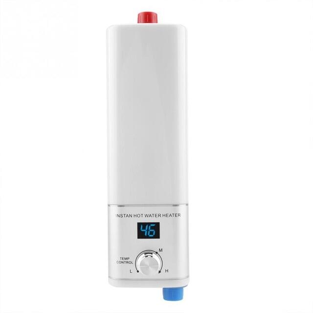 220V 5500W Water Heater Digital Display Instant Heating Kitchen Po ...