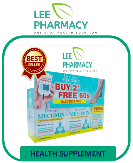 Live-Well Mecomin ( Vitamin B12) 2x90's FOC 60's [Nerve Vitamin ...