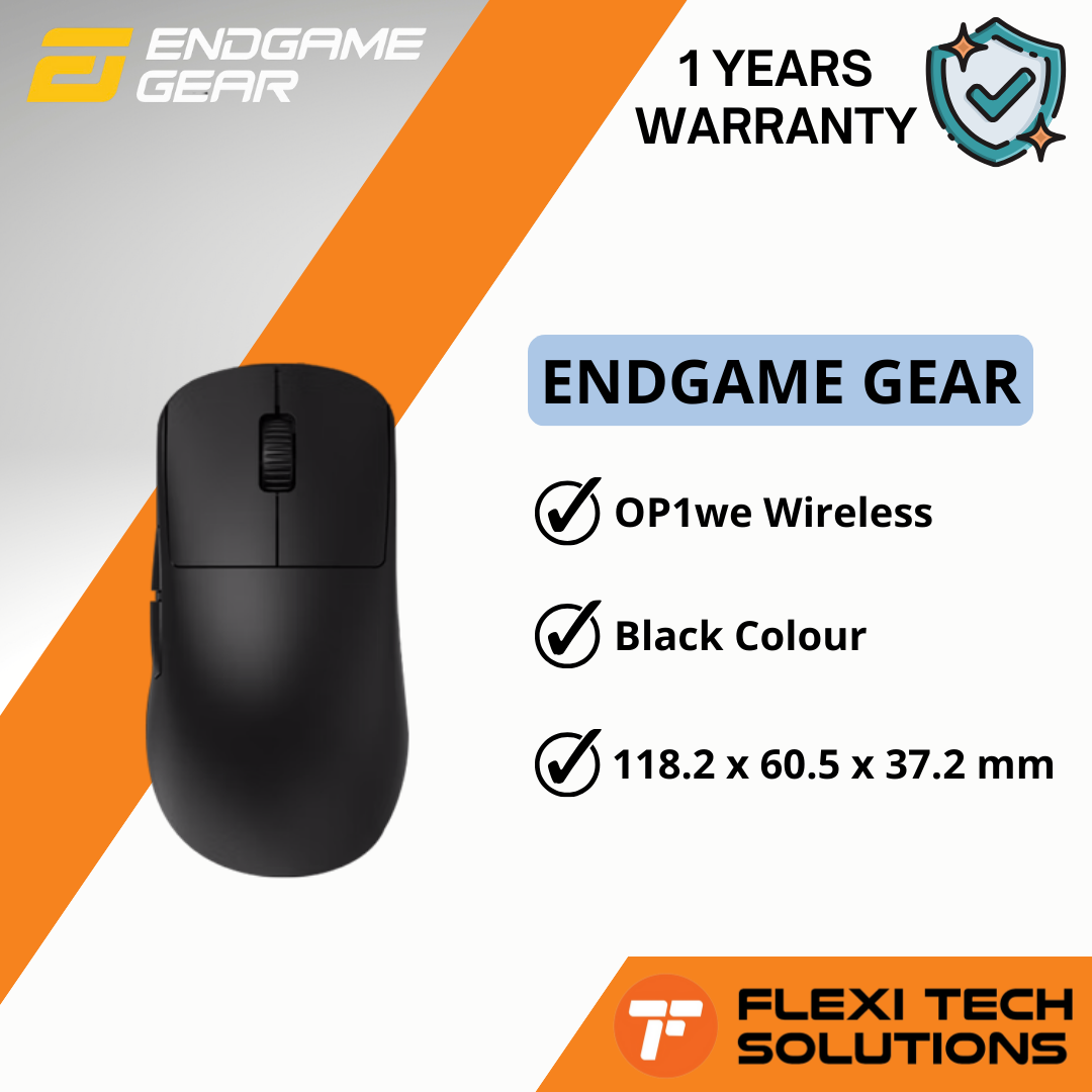 Flexi Tech ENDGAME GEAR OP1we Wireless 19000 DPI Gaming Mouse - Black / White | Lazada