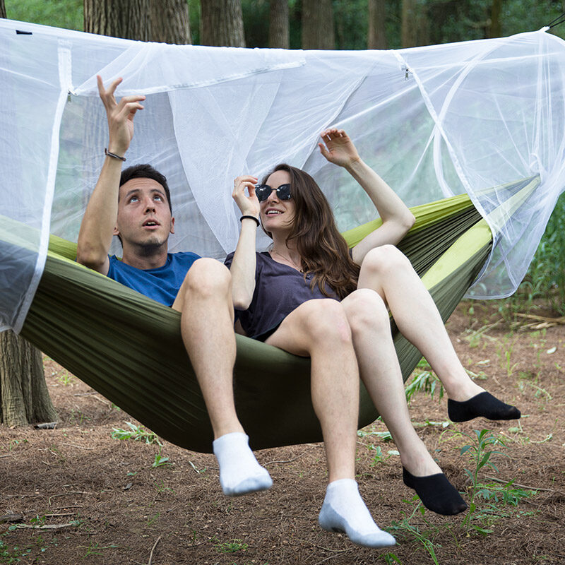 Naturehikeกลางแจ้งเปลญวนพองAnti-ตาข่ายกันยุงAnti-Rollover TPU ...