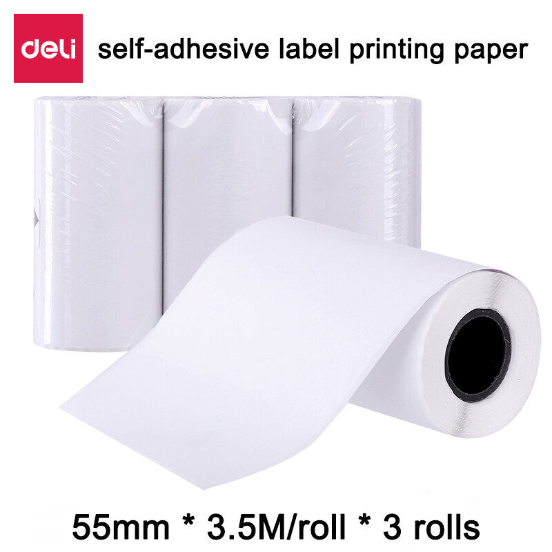 Deli label printer inkless portable thermal label S501 | Lazada PH