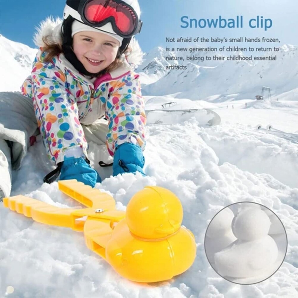 7 Pack Snow Toys Kit Duck Snow Mold Heart Shaped Snowball Maker Toys ...