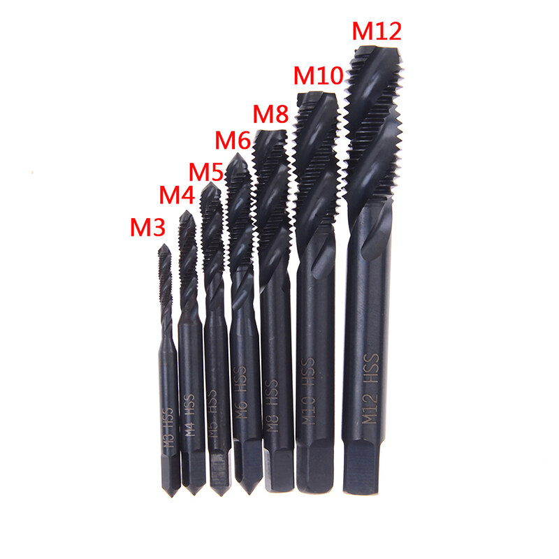 Extra Sweet 7PCS HSS Machine Screw Thread Metric Plug Tap Drill Set M3 ...