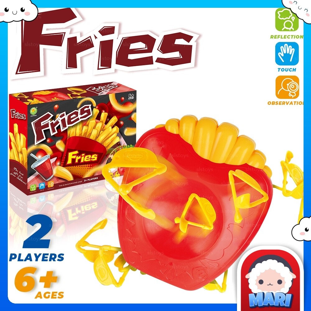 French Fries Jumping Board Game Multi-Player Family and Friends Fun [6 ...