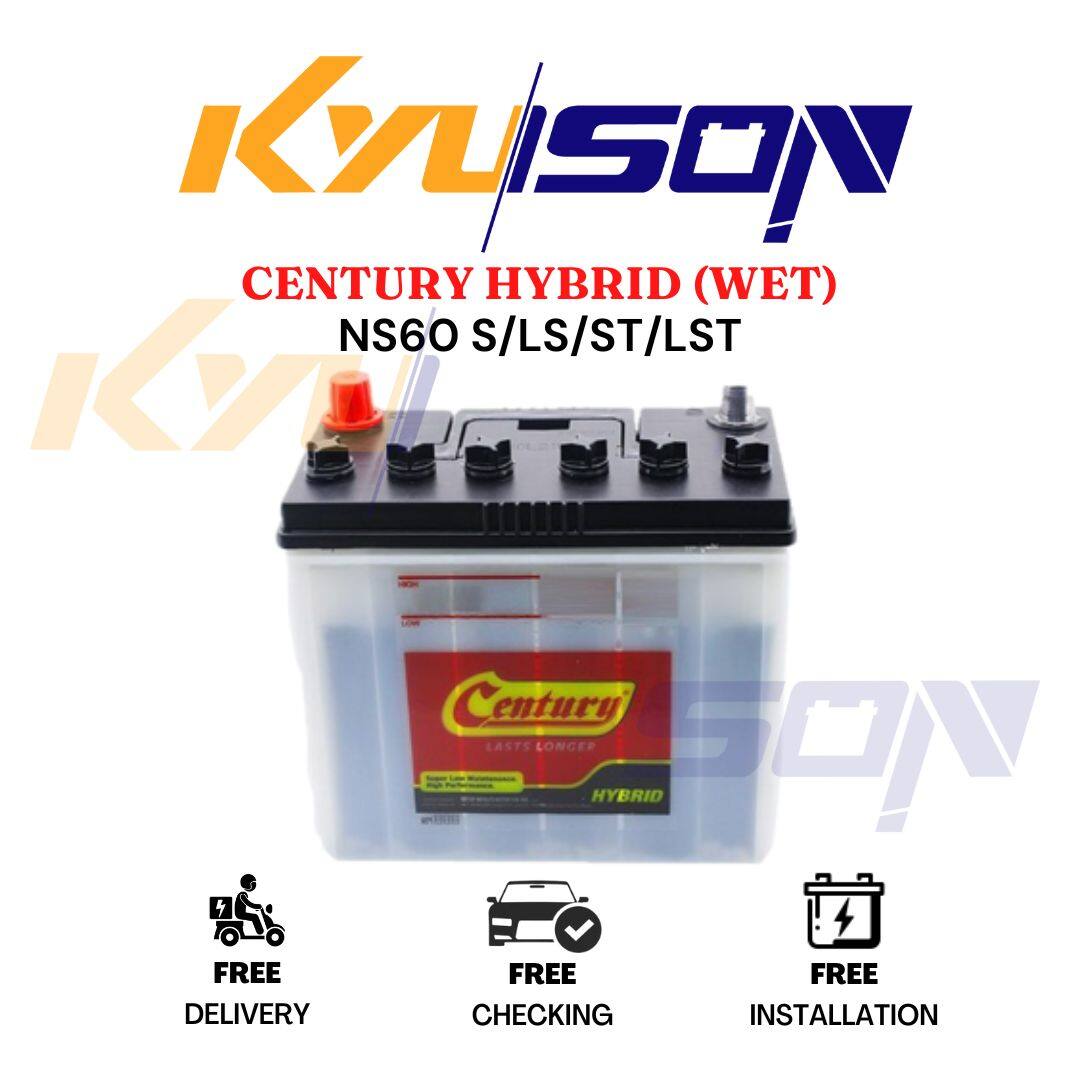 NS60 NS60S NS60L Century Hybrid Wet Car Battery Bateri Kereta | Toyota Vellfire Honda | Lazada