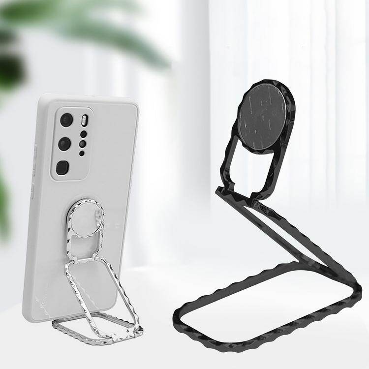 JYun Adjustable Circle Phone Stand Metal Desktop Phone Holder Ring ...