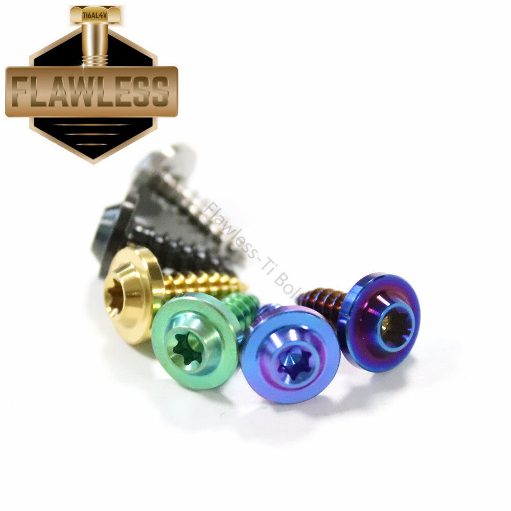 Flawless-Ti Gr5 Titanium Alloy สกรูเกลียวปล่อย Nut M5 1012151820253035 ...