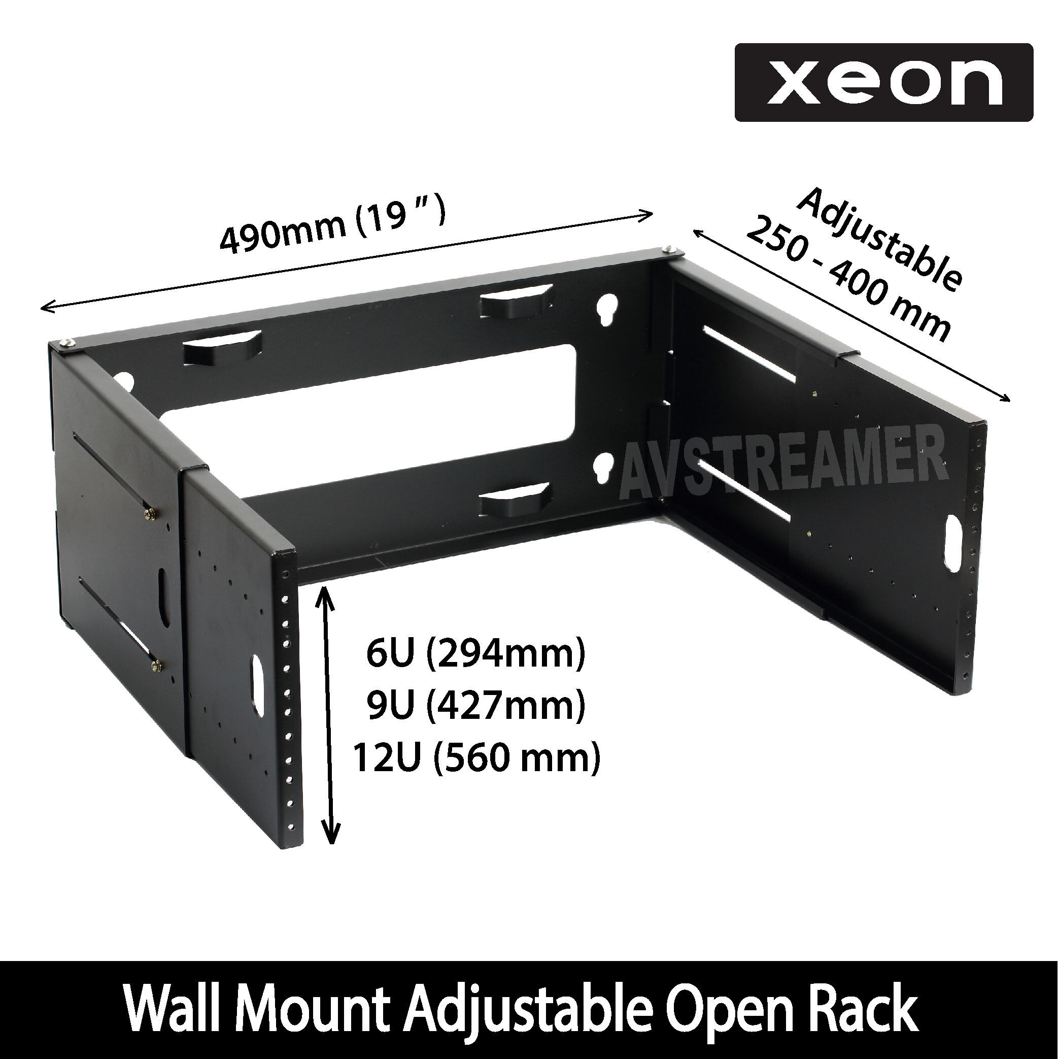 6U / 9U/ 12U Adjustable Wall Mount Open Server Rack | Lazada