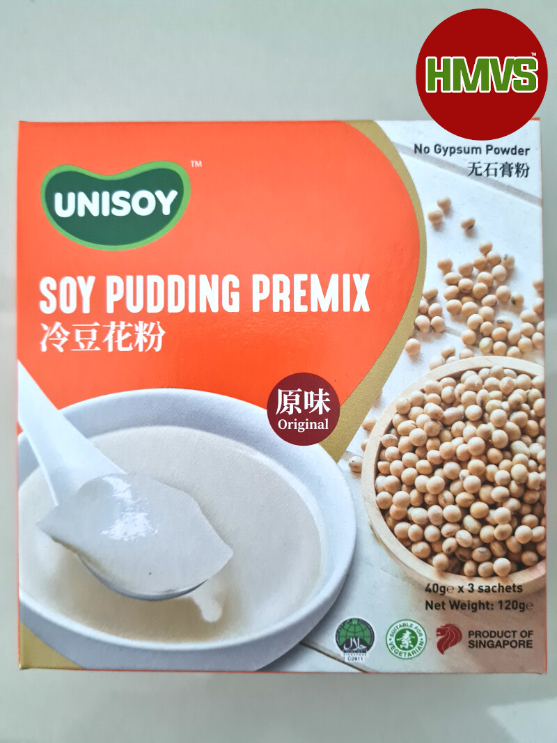 [UNISOY] Soy Pudding Premix - Original (冷豆花粉 - 原味) 40g x 3's (120g ...