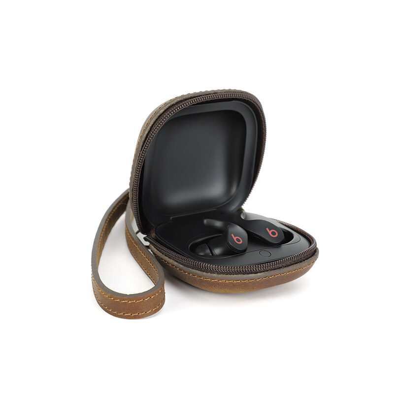 Genuine Leather Earphone Case For Beat Fit Pro Charging Box Shell ...