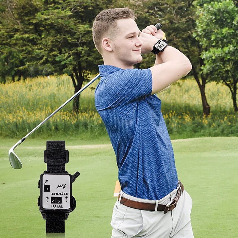 3 Pcs Golf Score Counter, Mini Golf Stroke Counter Watch with One Touch ...
