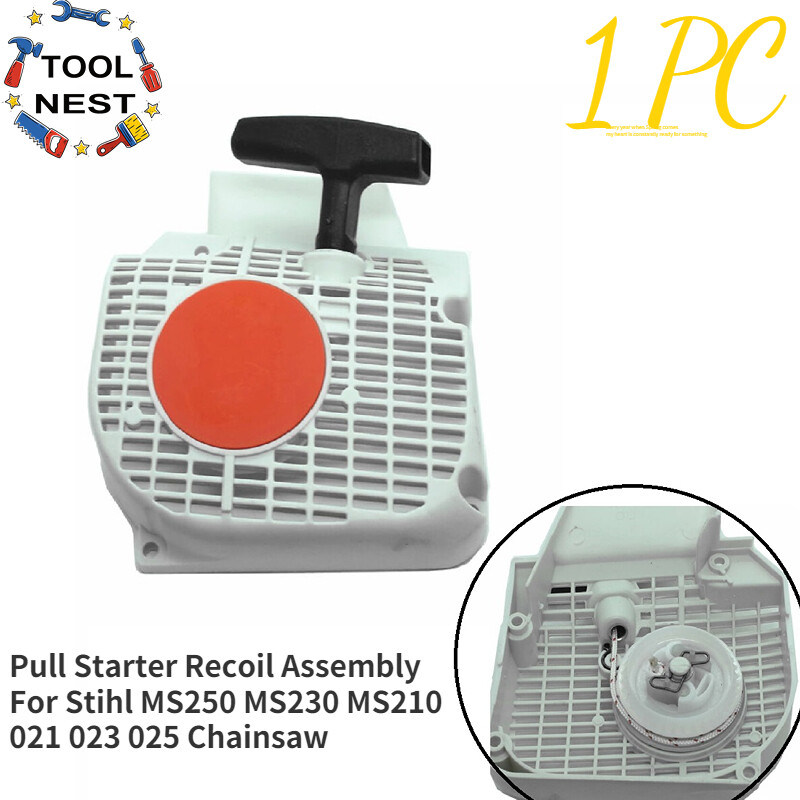 1ชิ้นดึงชุดสตาร์ทเตอร์หดตัวสำหรับ Stihl MS250 MS230 MS210 021 023 025 ...