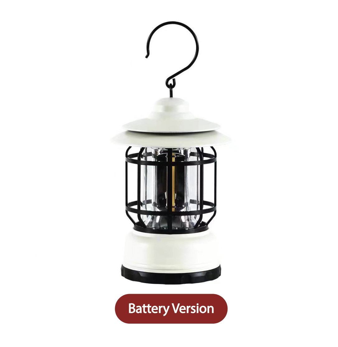Camping LED Vintage Lantern Light Rechargeable Type C Lamp Lampu ...
