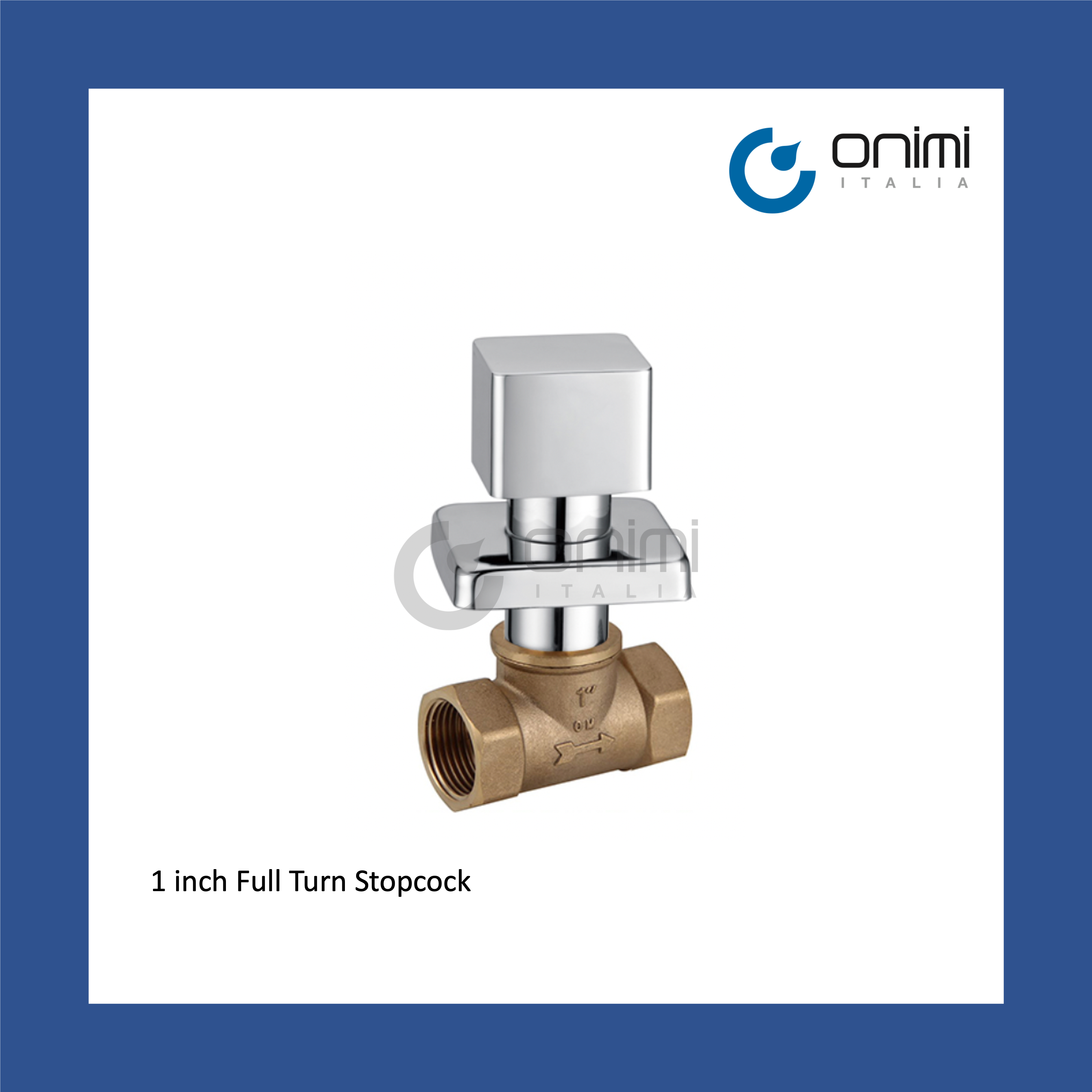 Onimi Italia - 1 inch Full Turn Stopcock / 1 inch Stopvalve / 1 ...