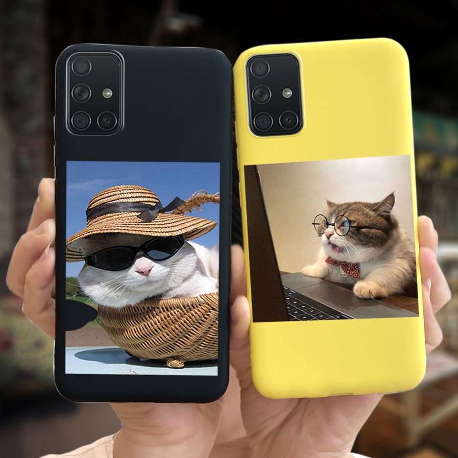 สำหรับ Samsung Galaxy A51กรณี SM-A515F การ์ตูน Soft Slim สำหรับ Samsung ...