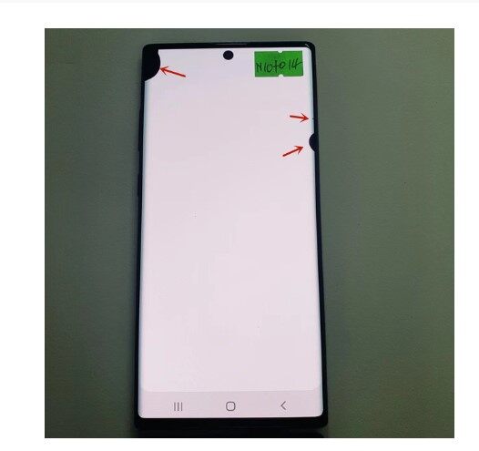 หน้าจอดั้งเดิมของ Samsung Note 10 Plus จุดสีดำหน้าจอ LCD แบบสัมผัสเหมาะ ...