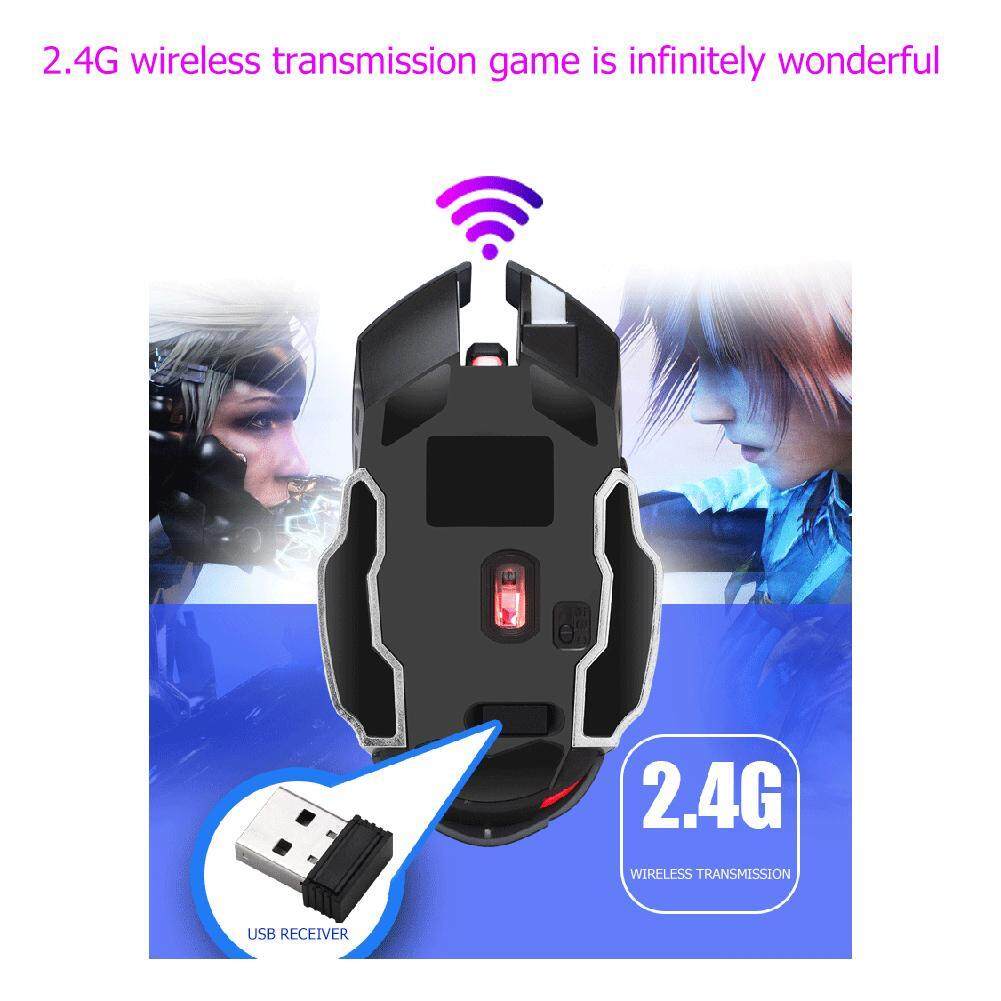 Warwolf Q8 2.4 GHZ Wireless 3 Gear 2400 dpi Optical Mouse สำหรับเล่นเกม ...