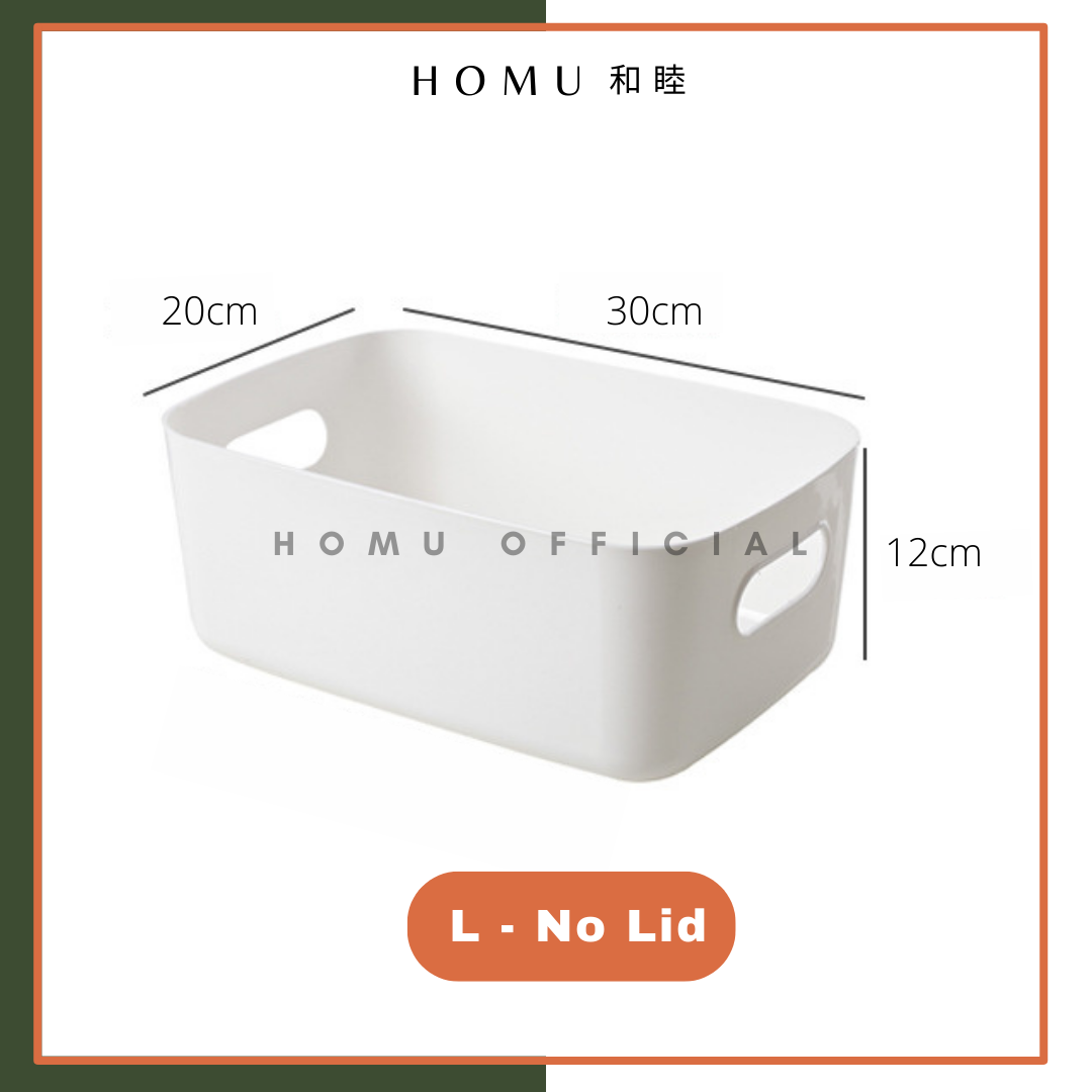 HOMU Storage Organizer With Lid Muji Storage Box Toilet Bathroom ...