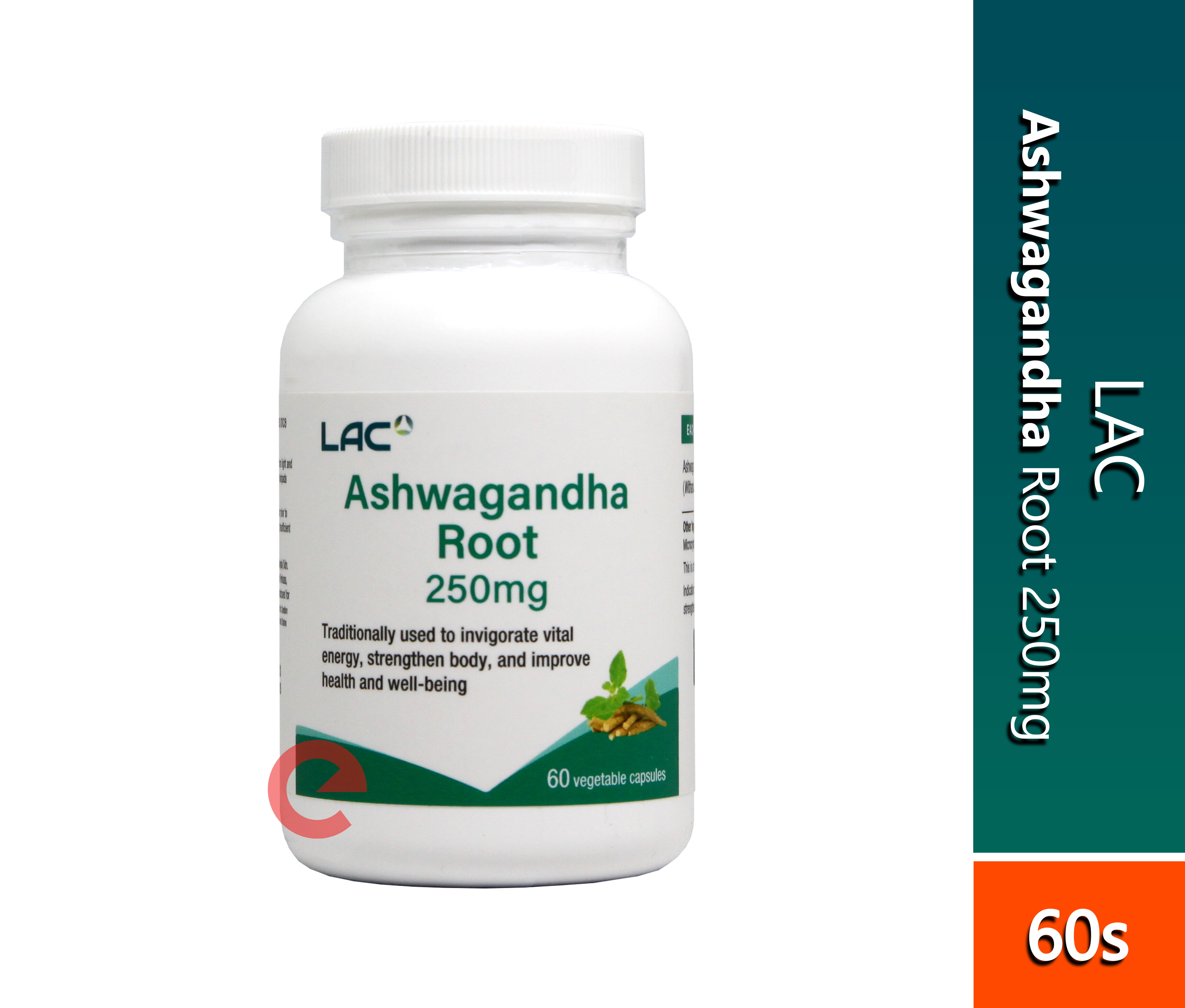 LAC Ashwagandha Root 250mg Vegetable Capsule 60s | Lazada