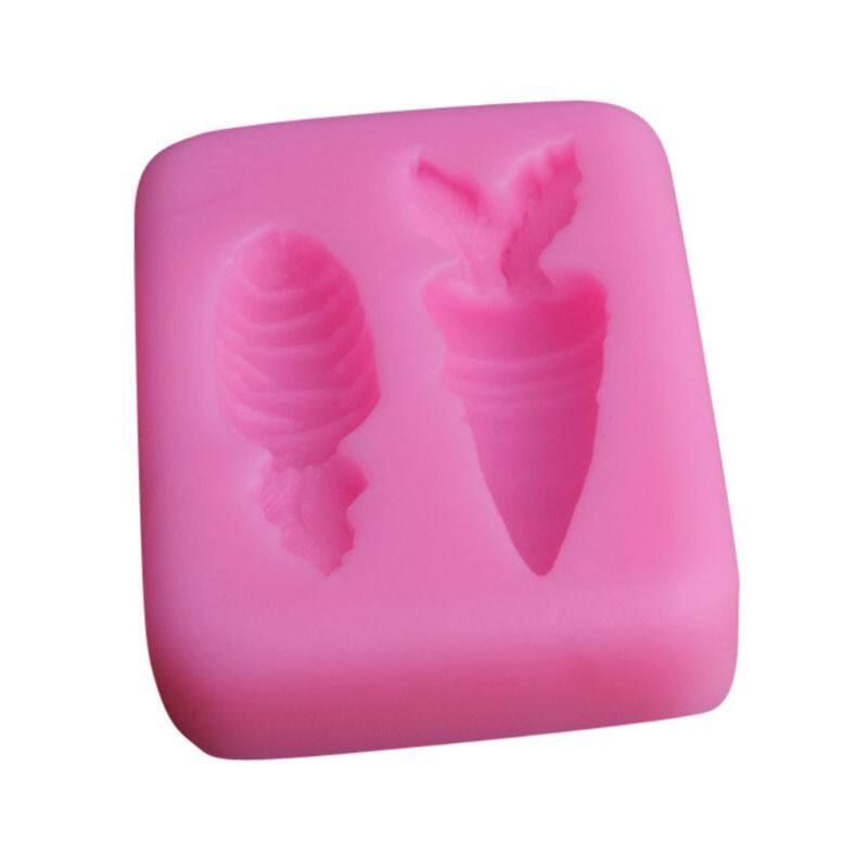 Carrot 3D Silicone Mold Fondant Cake Chocolate Decorating Sugarcraft ...