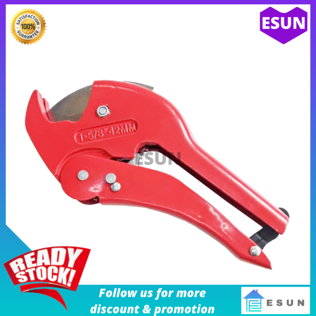 42MM PVC and Polyethylene Pipe Cutter Fast Cut Water Pipe Scissors ...