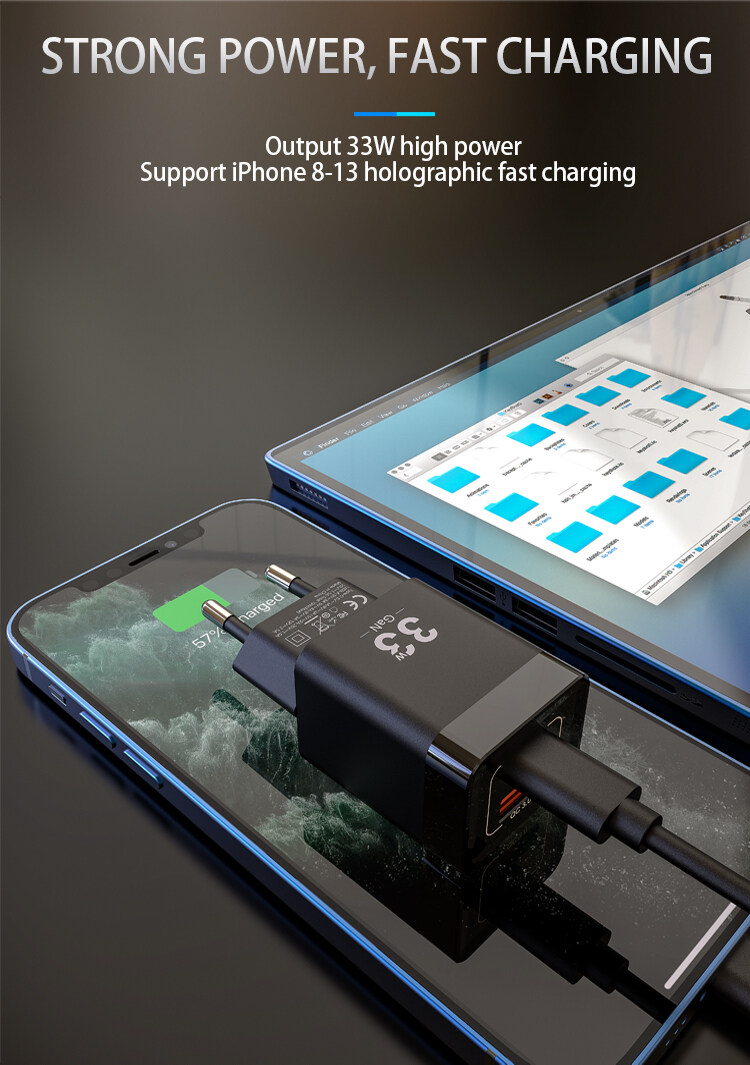 Onvian GaN 33W USB Type C ที่ชาร์จเร็ว PD3.0 QC4.0,สำหรับ Xiaomi Huawei Samsung OPPO แล็ปท็อปอะ ...