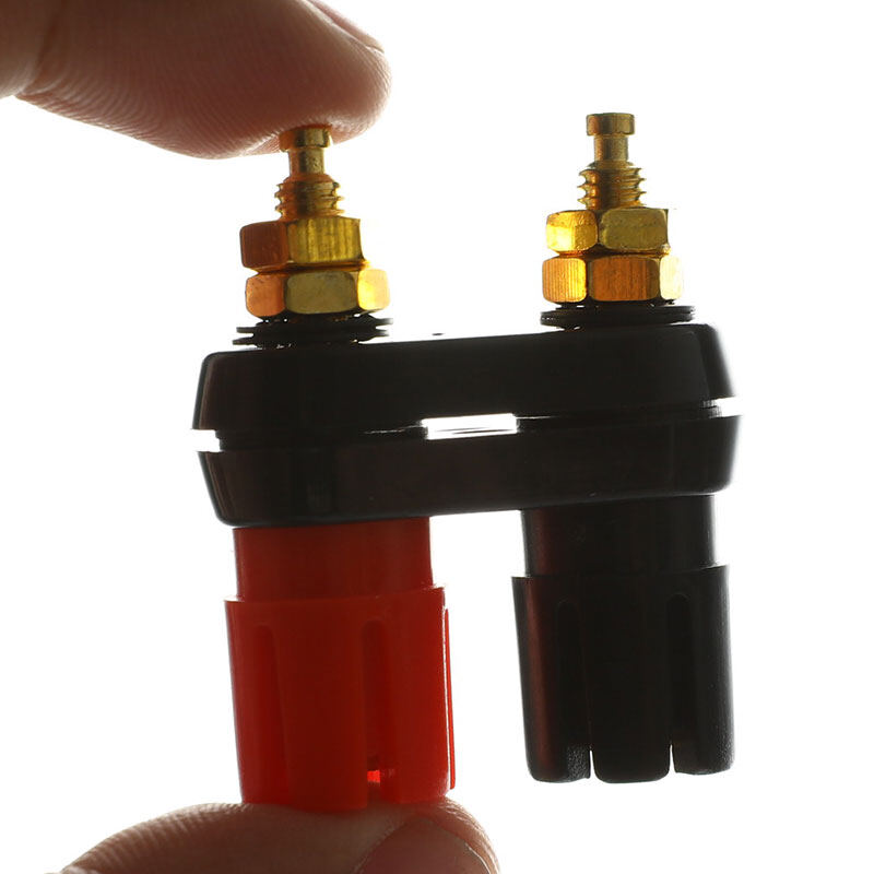 Banana Plugs Couple Terminal Red Black Connector Amplifier Terminal ...