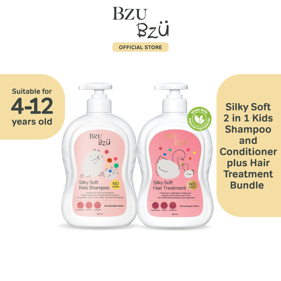 BZU BZU Silky Soft Kids Shampoo Bundle Deal (600ml) | Lazada