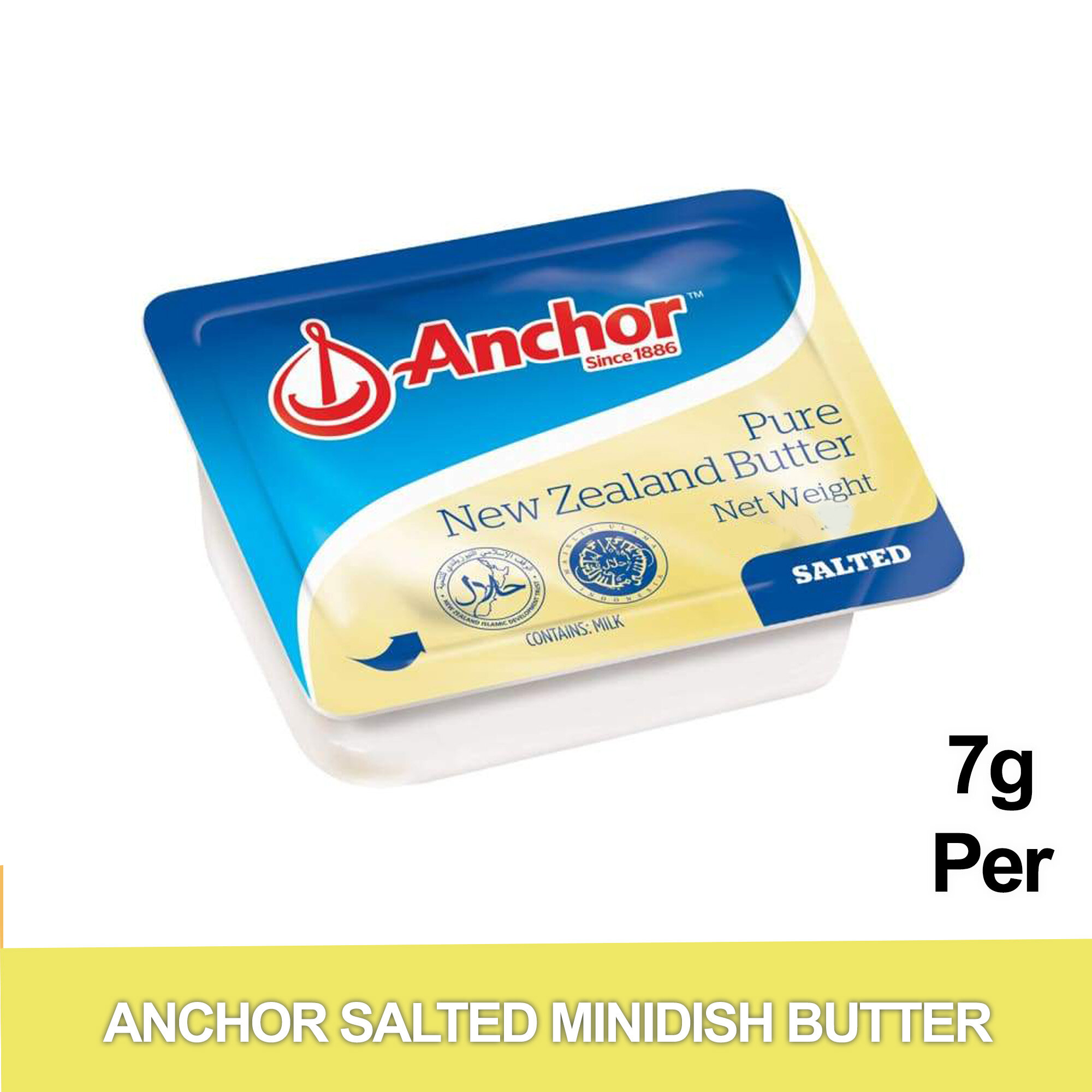 ANCHOR SALTED MINIDISH Butter 7g (400 Units) – Imported, Halal ...