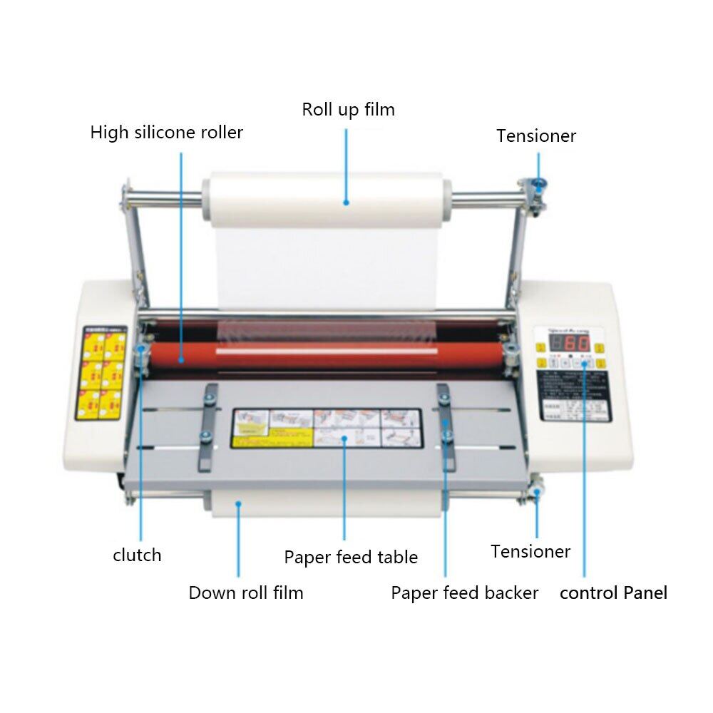 A2+/44cm 9460T Hot Roll Laminating Machine Multi-function Laminator ...