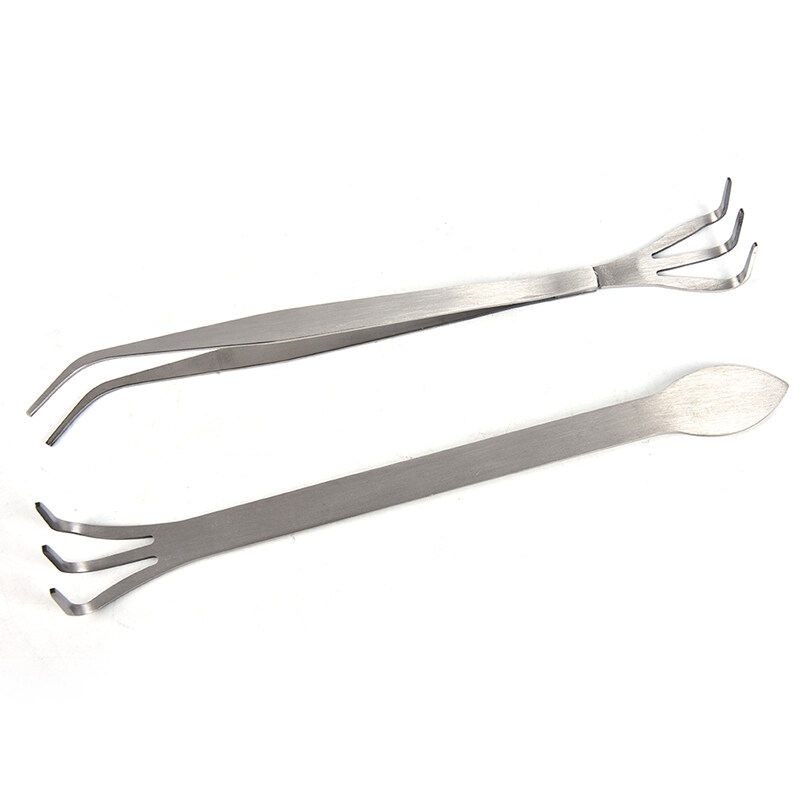 2 in 1 Stainless Steel Bonsai Gardening Tools Root Rake Spatula ...