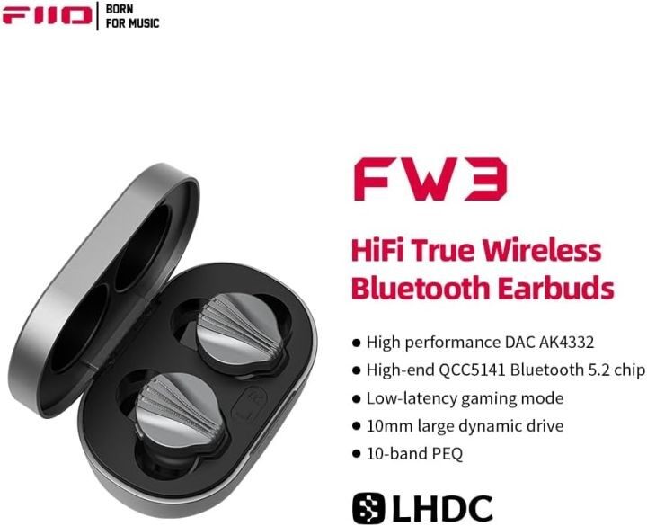 FiiO FW3 HiFi True Wireless Bluetooth Earbuds | Lazada