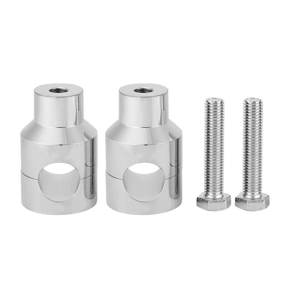 คู่ 25mm มือจับยก Riser อลูมิเนียมสำหรับการปรับเปลี่ยนรถจักรยานยนต์ชุบ ...