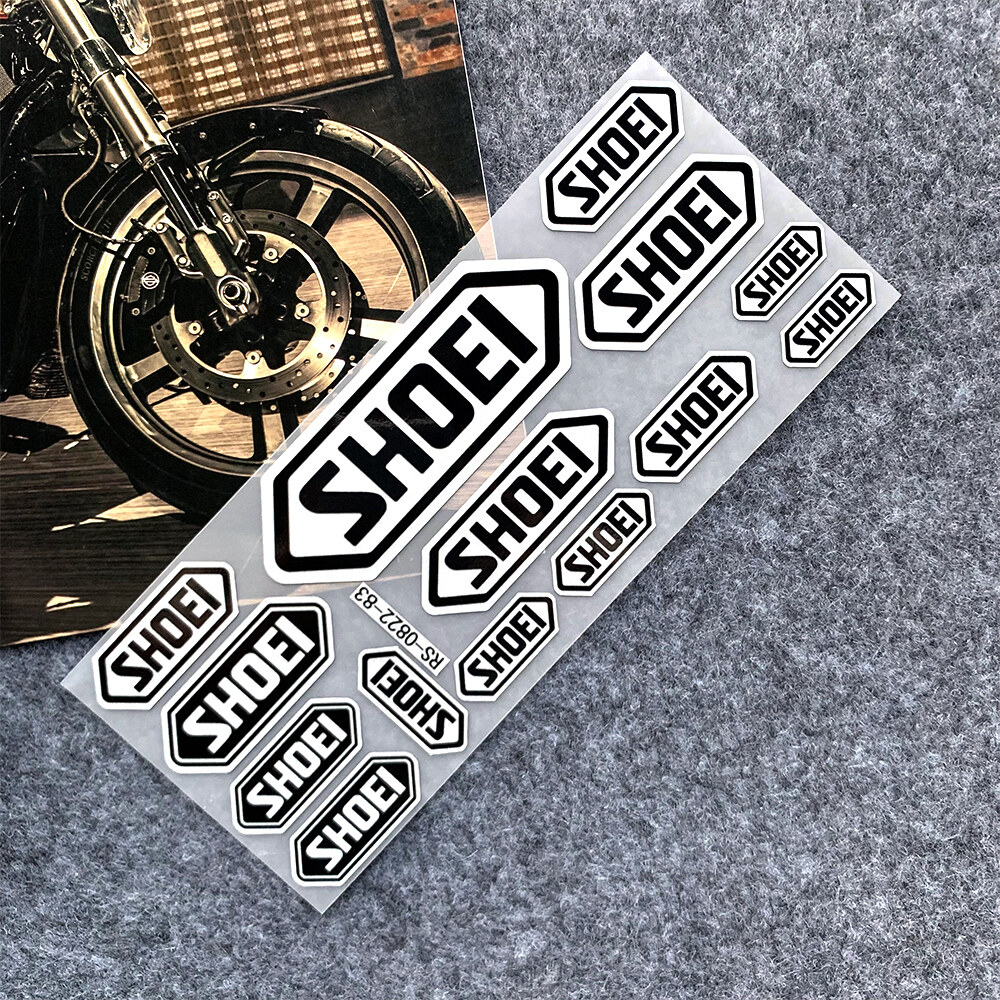 1SET SHOEI Reflective EVO Helmet Visor Stickers Decorative Helmet ...
