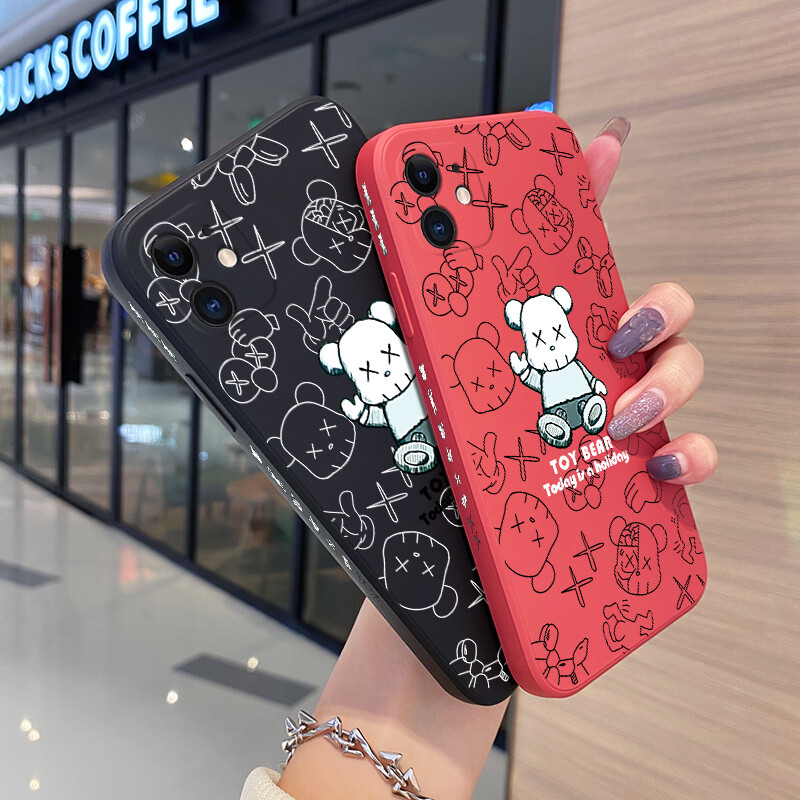 Yiเวปไซต์สำหรับ Huawei Y7 2019 Y7 Prime 2019,เคสโทรศัพท์แฟชั่นลายหมีสุด ...