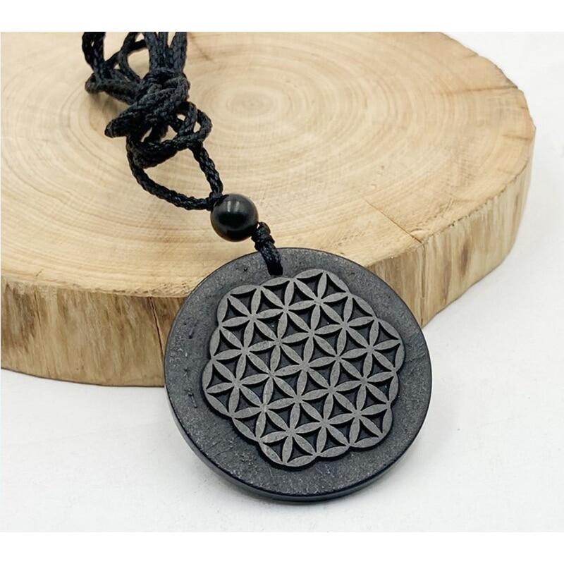 Russian Natural Authentic Shungite Pendant Stone Emf Neutralizer ...