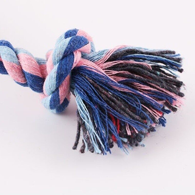 FASHION Pet Dog Toys Colorful Double Knot Toy For Small Large Dogs Dog ...