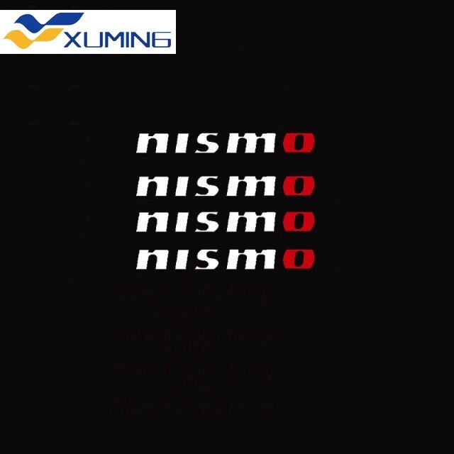 《READY STOCK》4pcs/lot Nismo Car Rim Decoration Sticker For Nissan ...