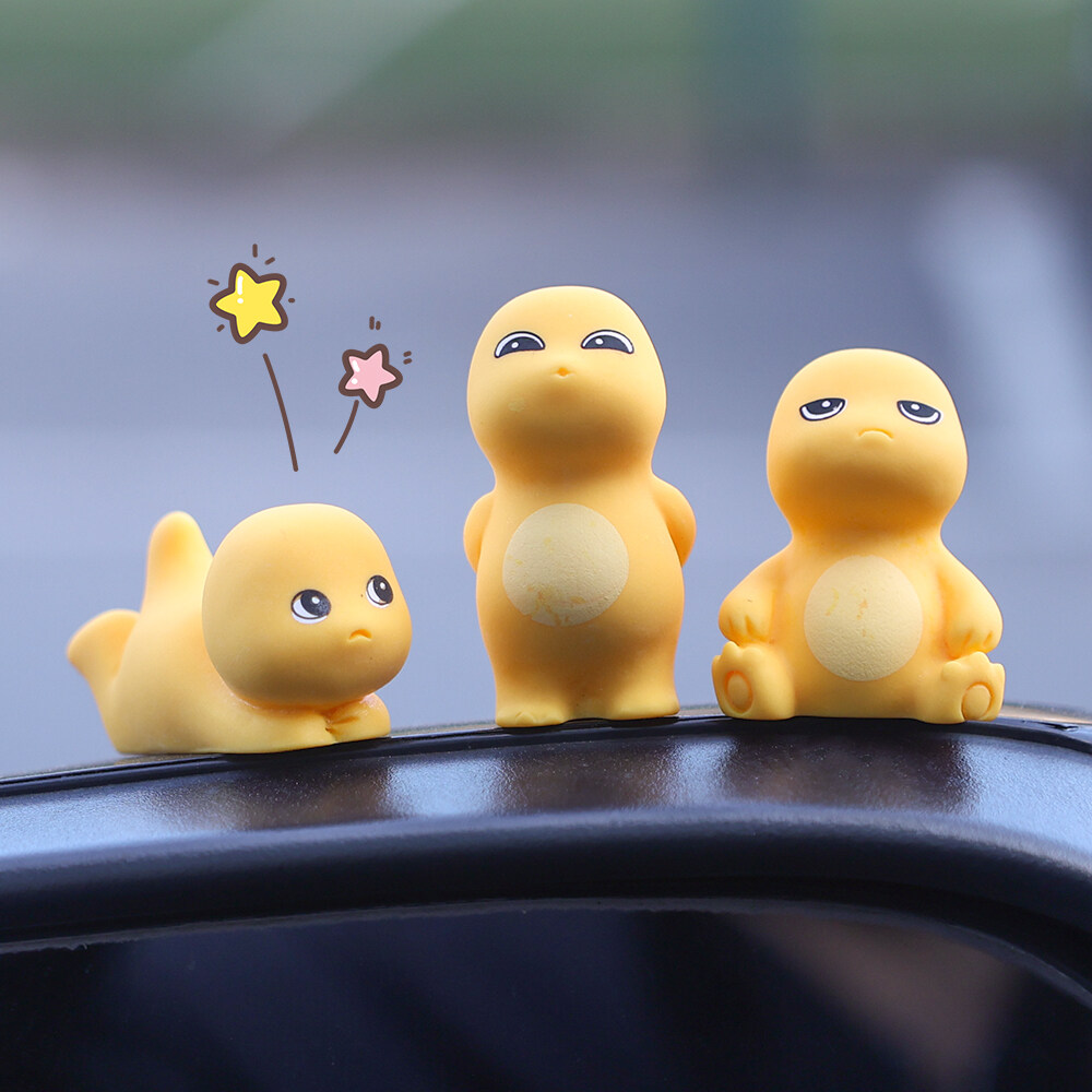 WOKEN6PCS Cute Little Milk Dragon Car Ornaments Dashboard Center ...